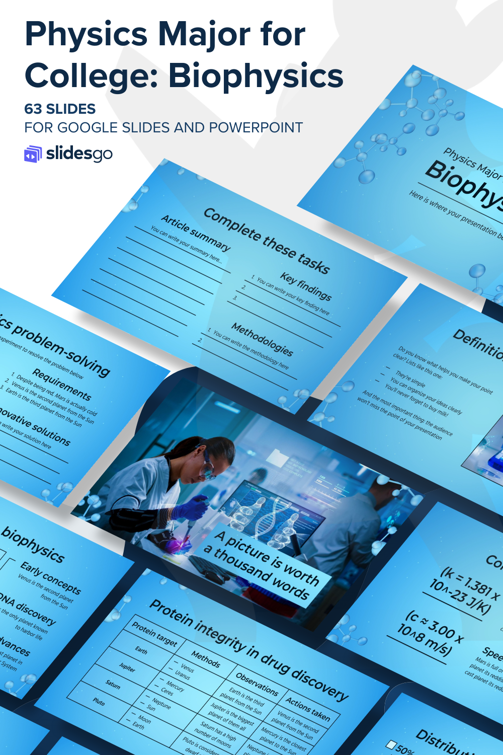 Physics Major for College: Biophysics Presentation