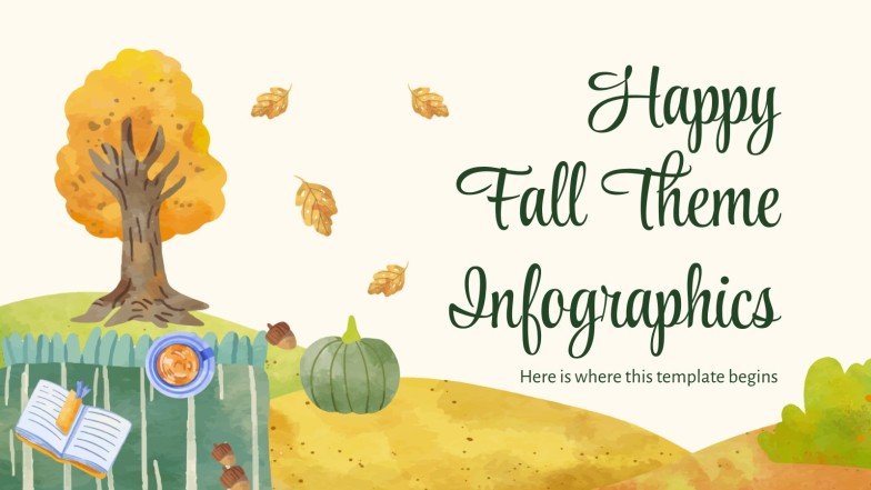 Happy Fall Theme Infographics Template
