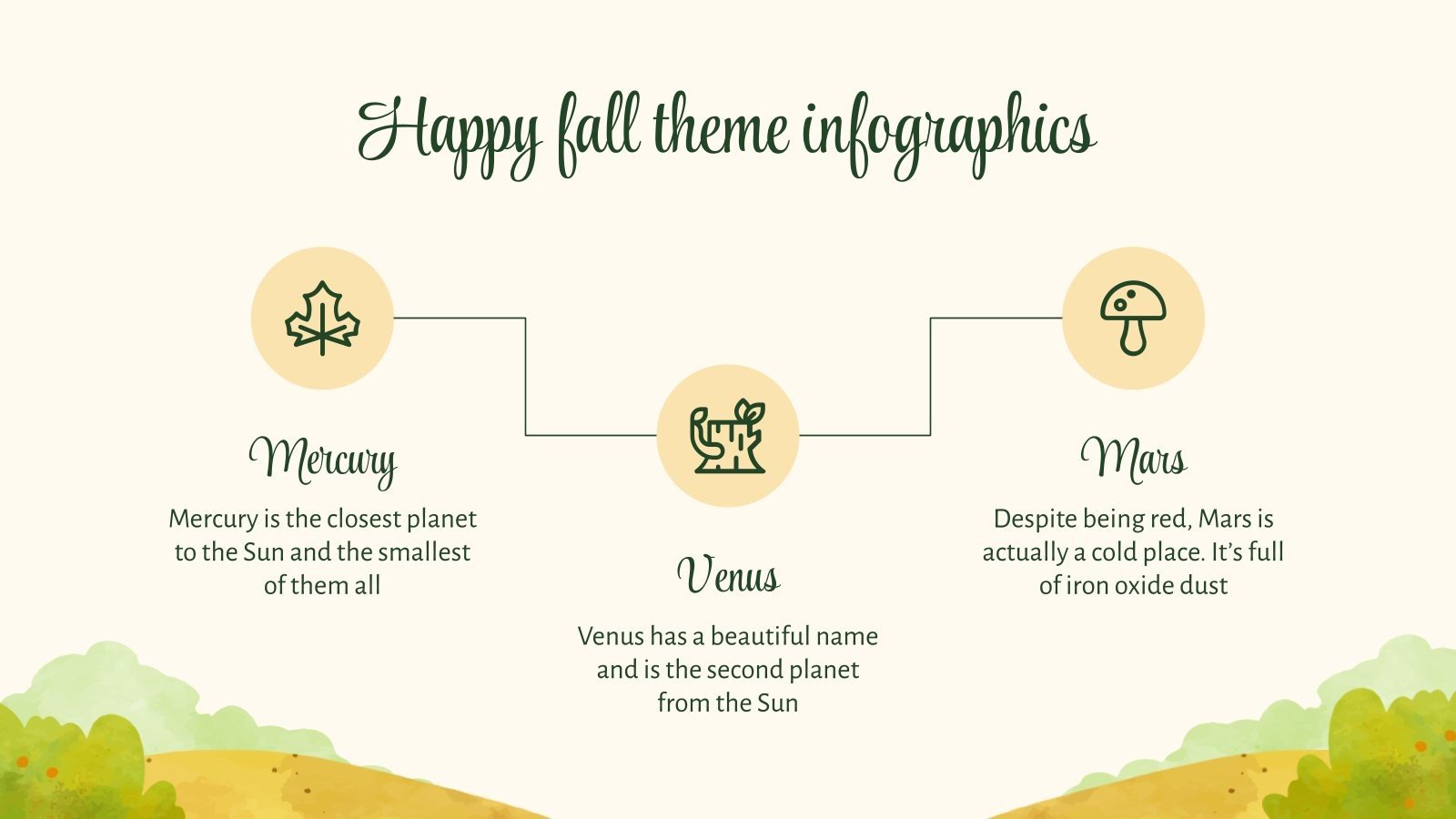 Happy Fall Theme Infographics Template