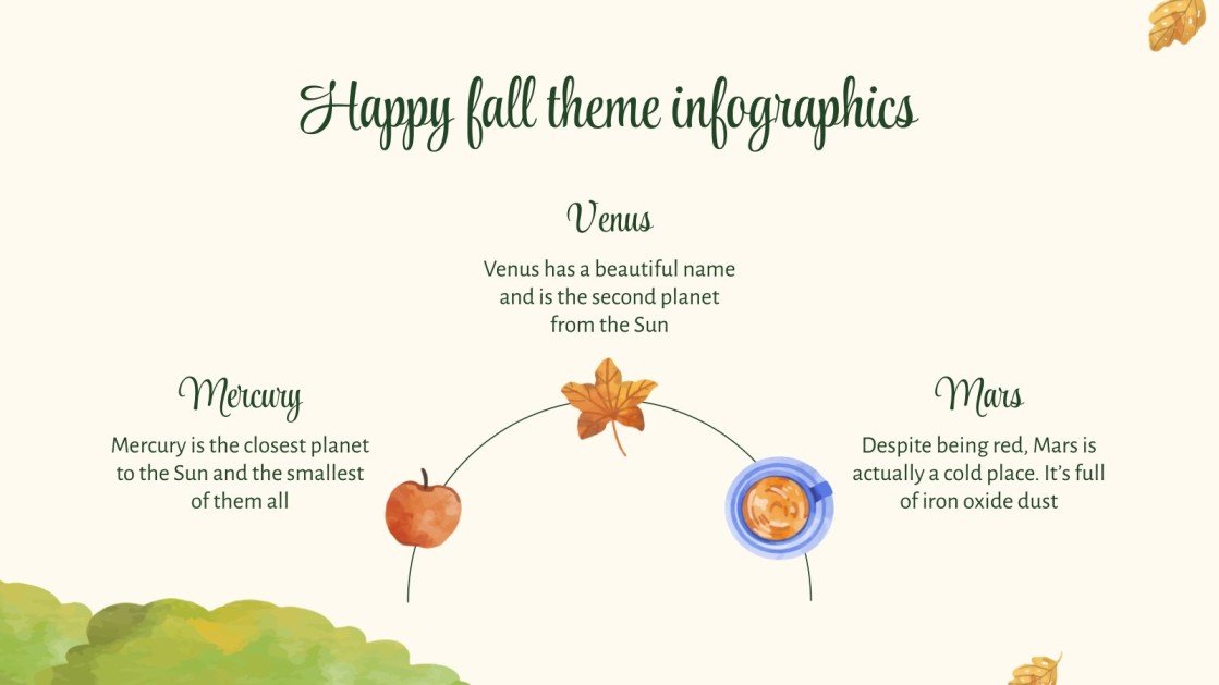 Happy Fall Theme Infographics Template