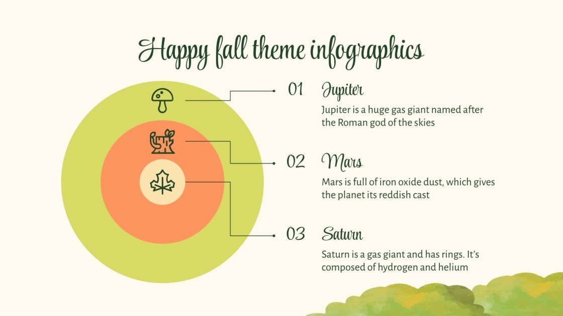 Happy Fall Theme Infographics Template