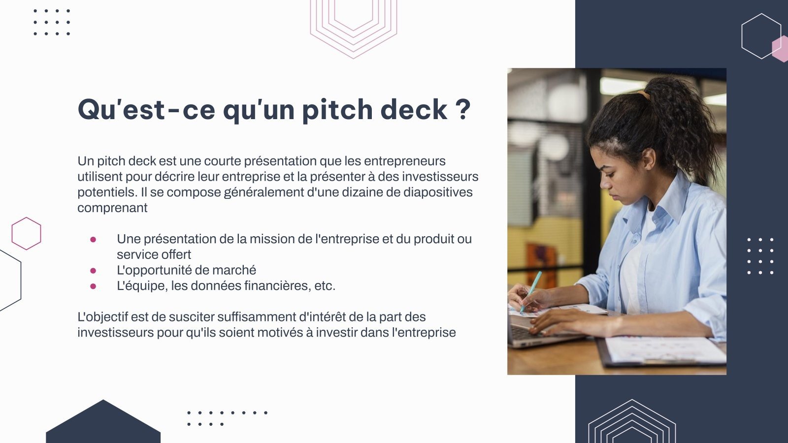 Professional Geometric Shapes Pitch Deck - Presentation