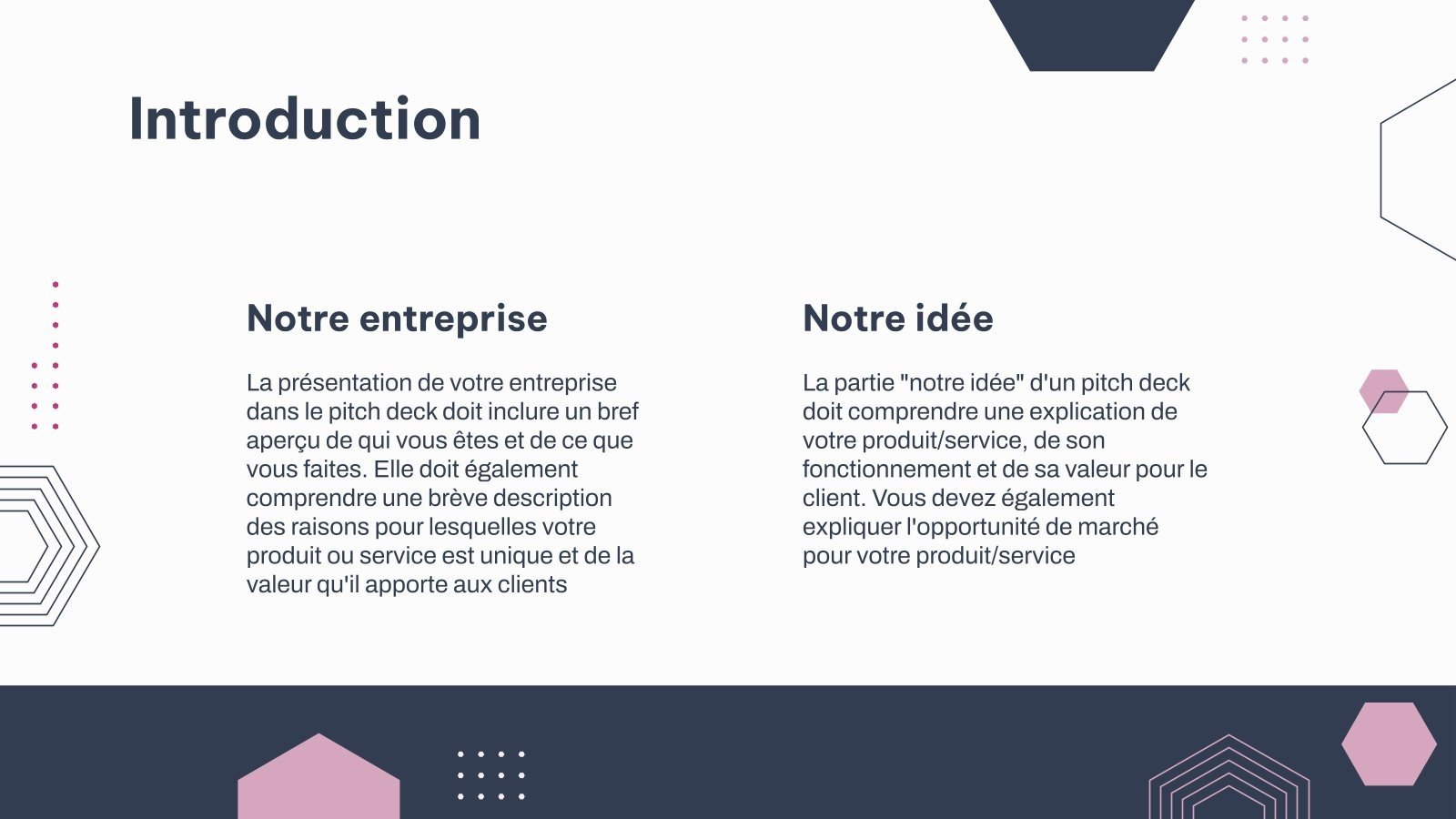 Professional Geometric Shapes Pitch Deck - Presentation