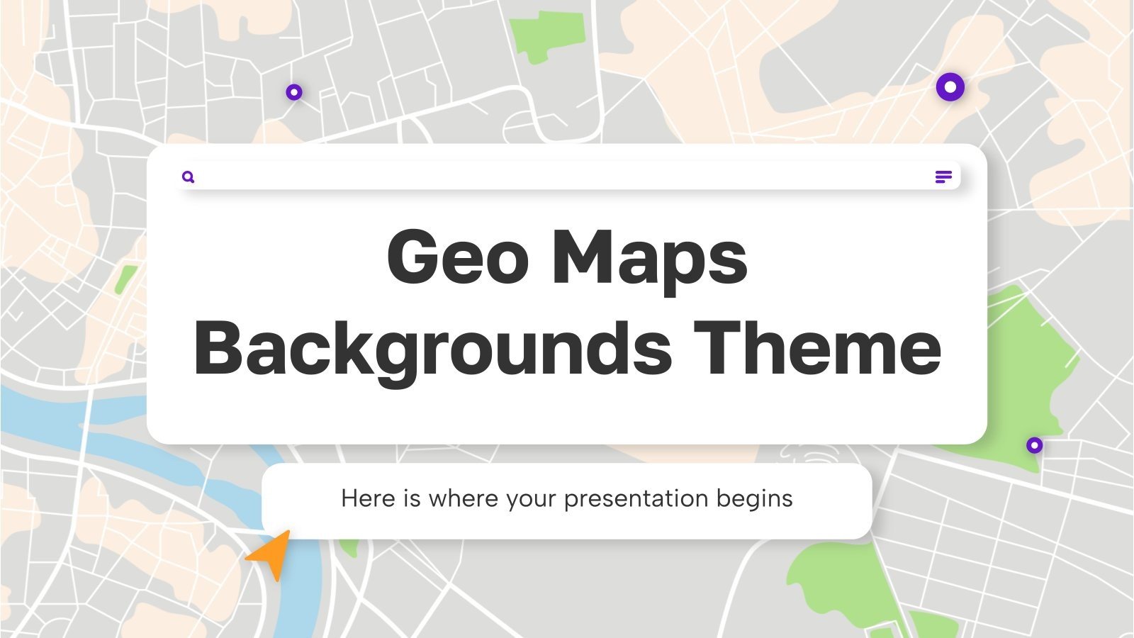 Presentación Tema con fondos de mapas geográficos