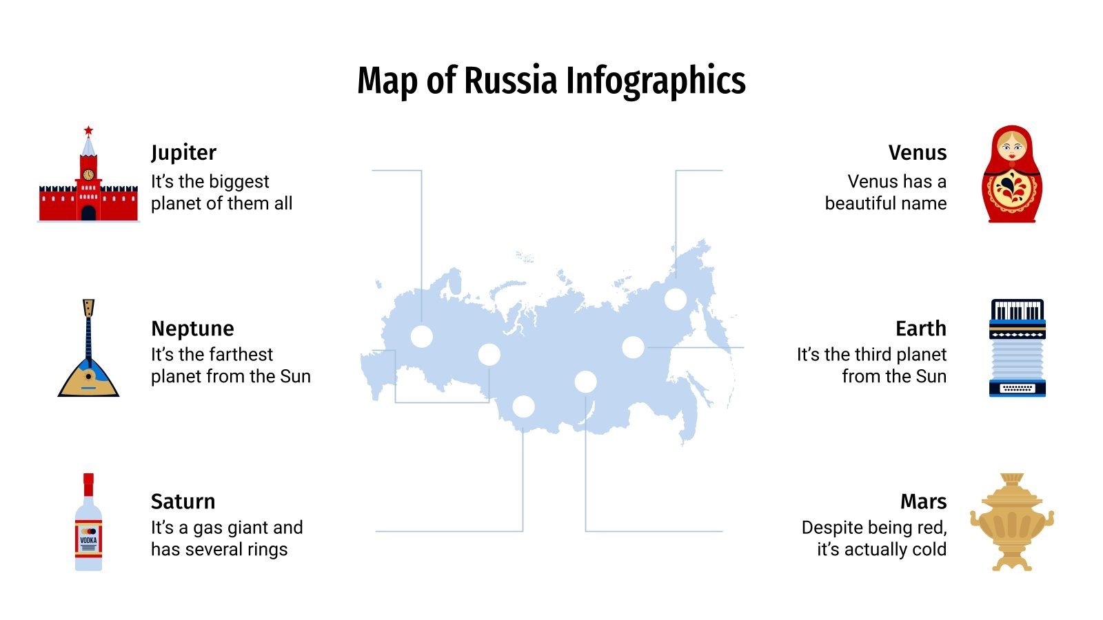 Map of Russia Infographics | Theme for Google Slides & PowerPoint