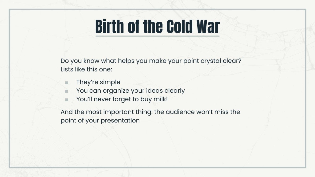 Cold War and Postwar Era - History - 10th Grade Presentation