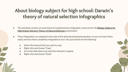 Biology: Darwin's Theory of Natural Selection Infographics
