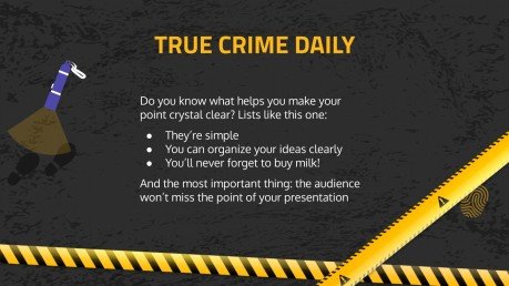 True Crime Documentary Theme Presentation