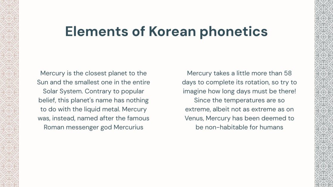 Korean Phonetics and Pronunciation Presentation