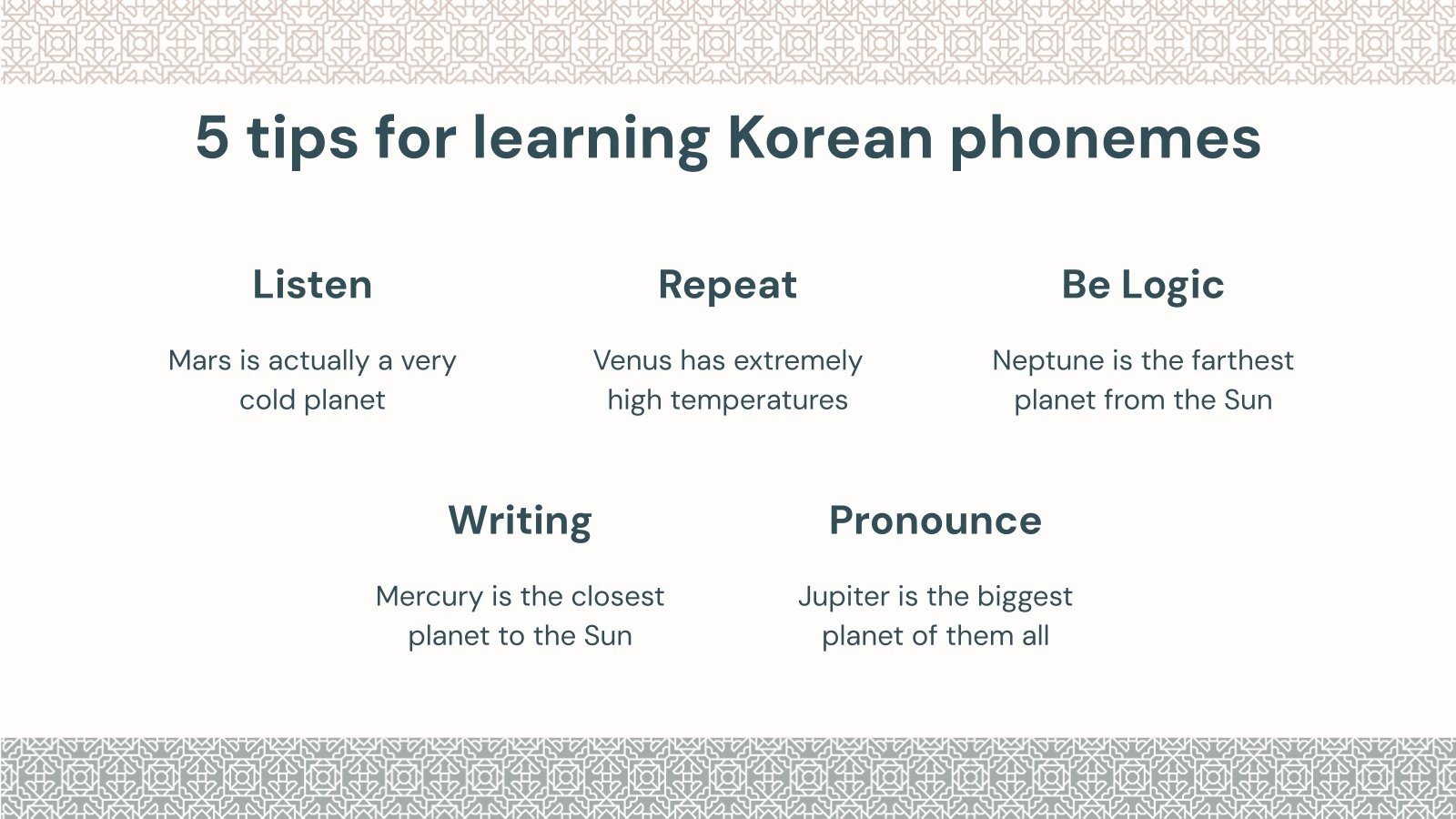 Korean Phonetics and Pronunciation Presentation