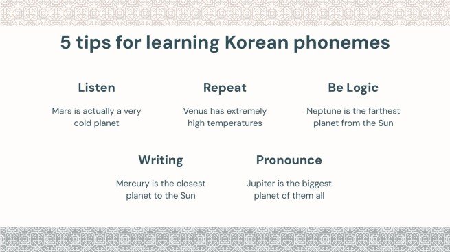 Korean Phonetics and Pronunciation Presentation