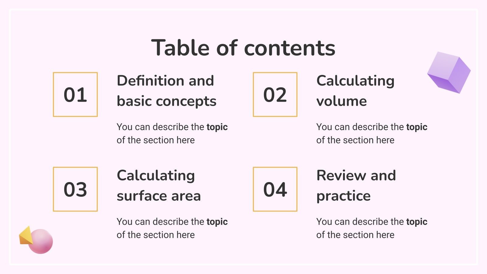 Volume and Surface Area - Math - 8th Grade Presentation