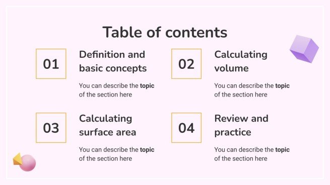 Volume and Surface Area - Math - 8th Grade Presentation