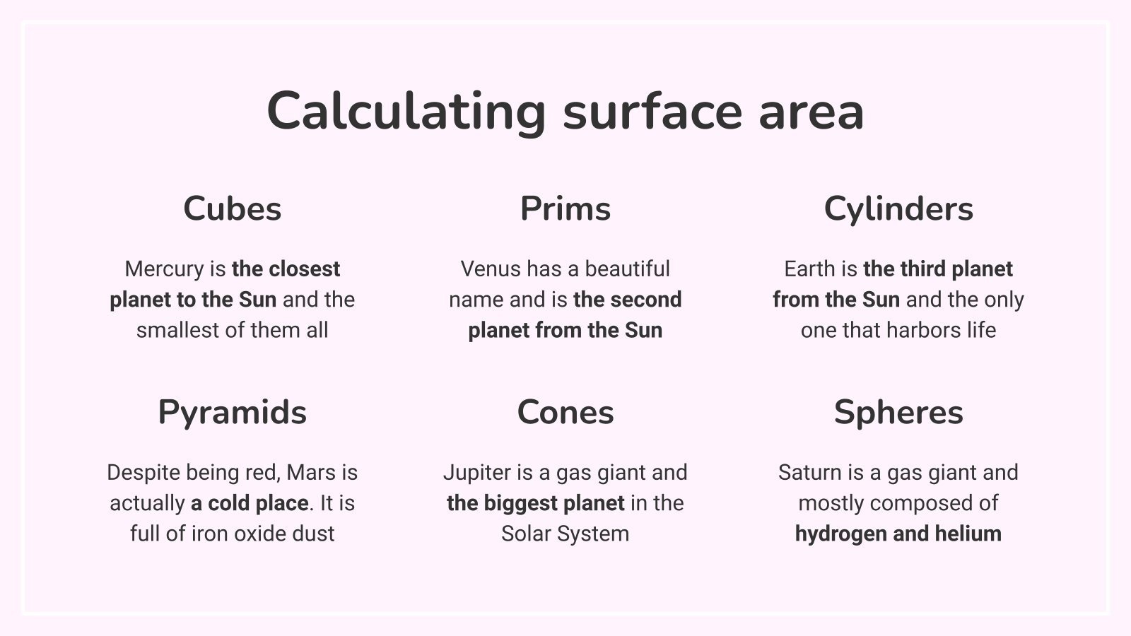 Volume and Surface Area - Math - 8th Grade Presentation