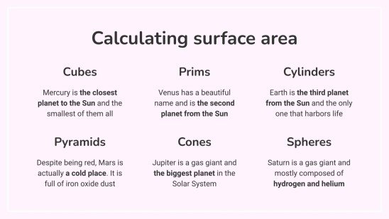 Volume and Surface Area - Math - 8th Grade Presentation