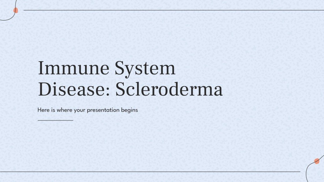 Immune System Disease: Scleroderma Presentation