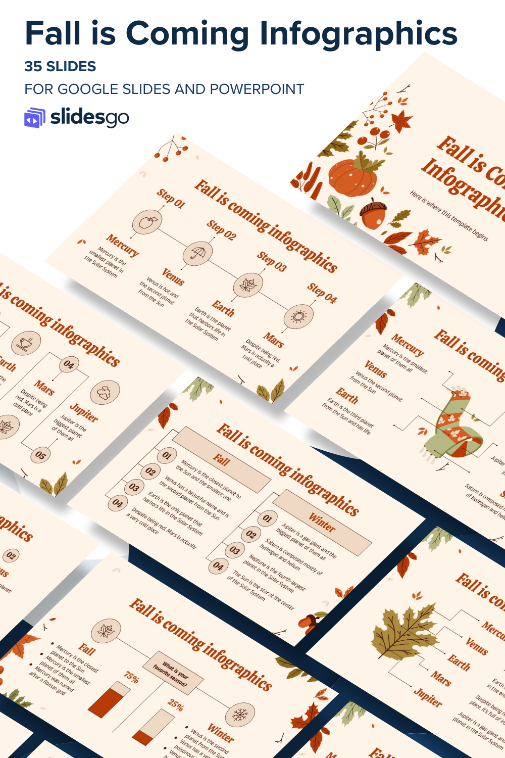 Fall is Coming Infographics Template