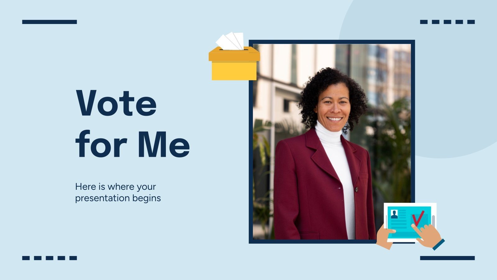 Plantillas gratis sobre elecciones para Google Slides y PPT