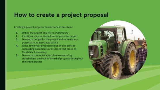 Planting Machinery Repair Project Proposal
