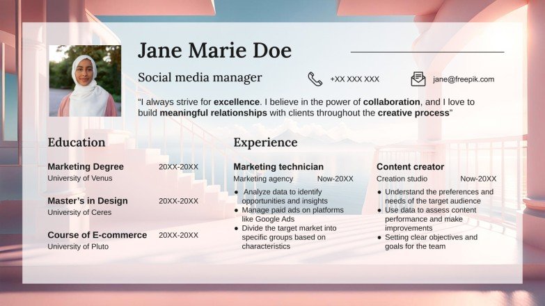 Aesthetic Dreamcore Portfolio Presentation