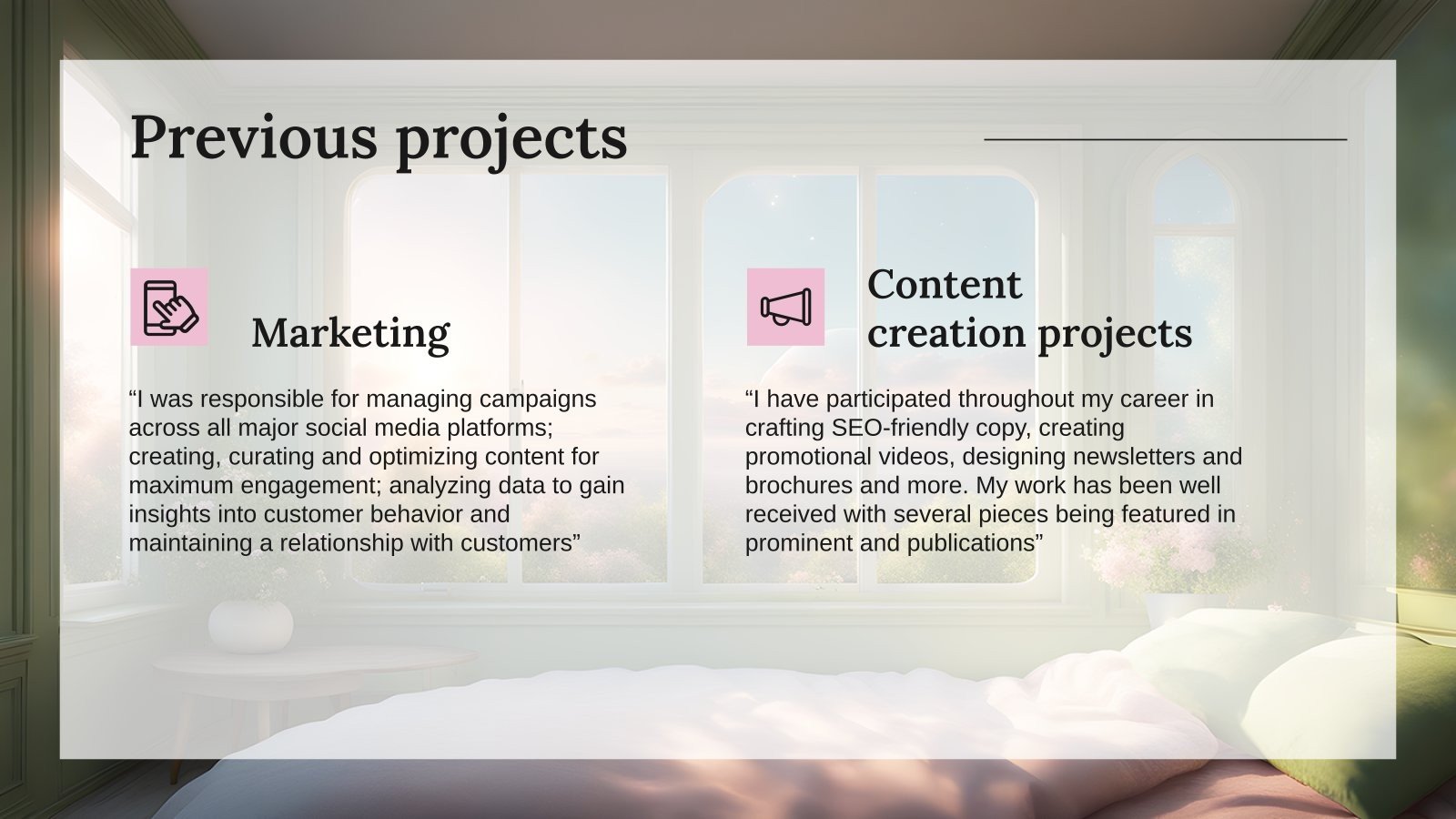 Aesthetic Dreamcore Portfolio Presentation