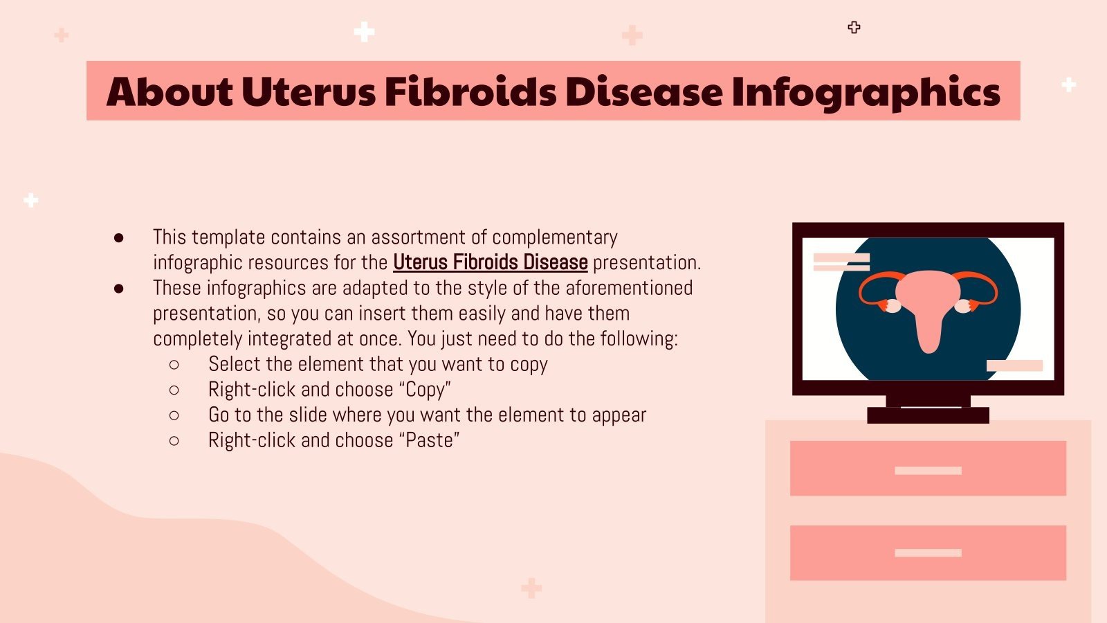 Uterus Fibroids Disease Infographics Template