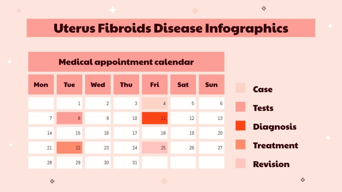 Uterus Fibroids Disease Infographics Template