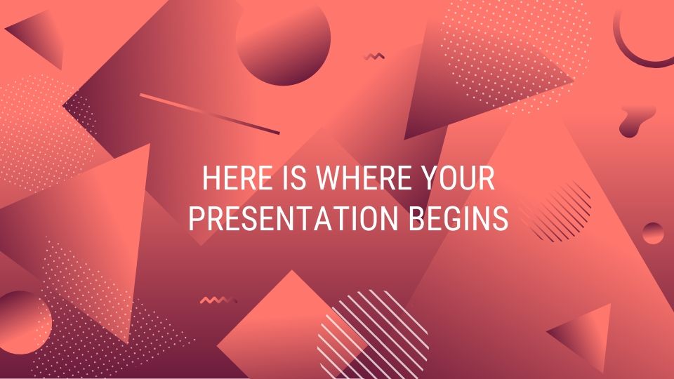 Modèles gratuits Google Slides et PowerPoint géométriques