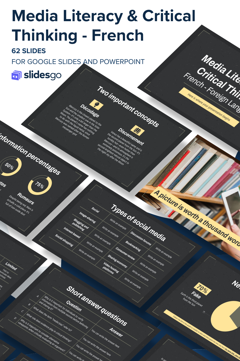 Media Literacy and Critical Thinking - French - 9th Grade