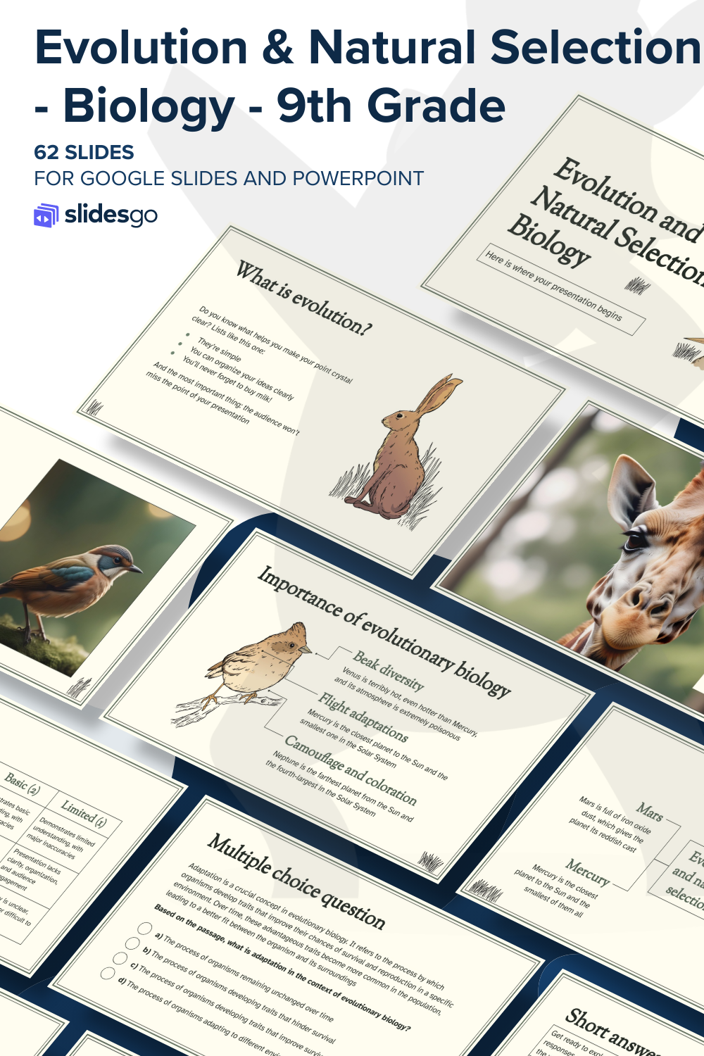 Evolution and Natural Selection - Biology - 9th Grade