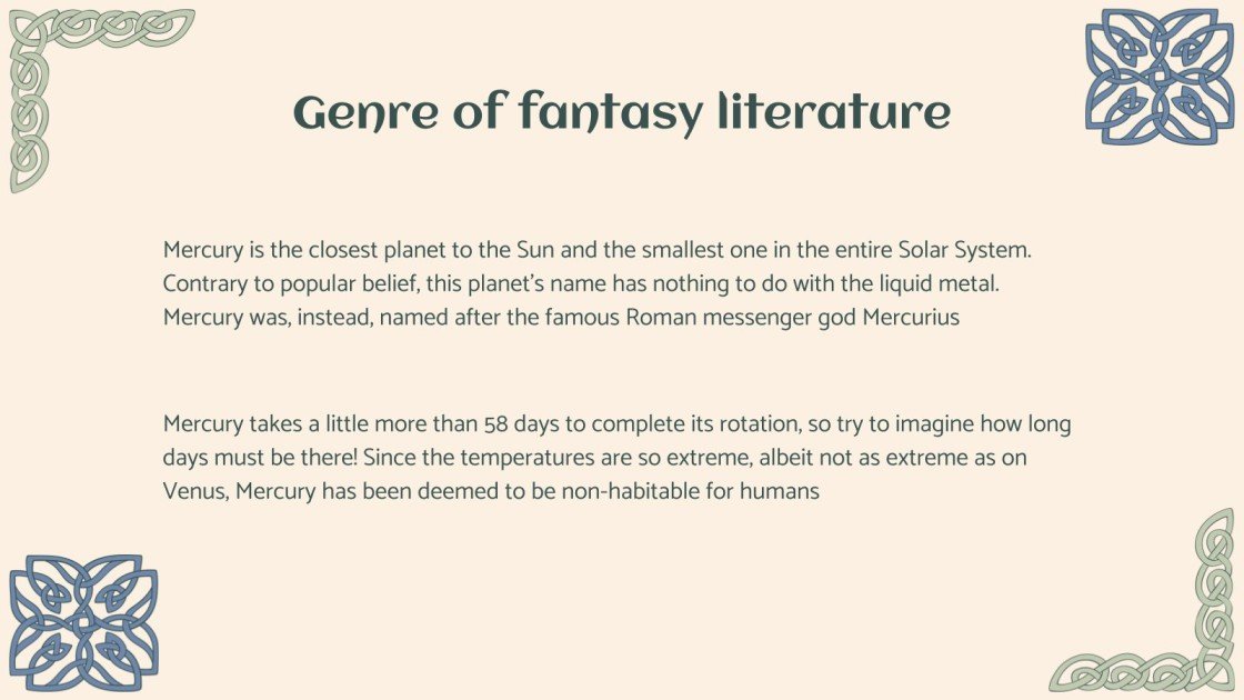 JRR Tolkien Day - Fantasy Literature Presentation