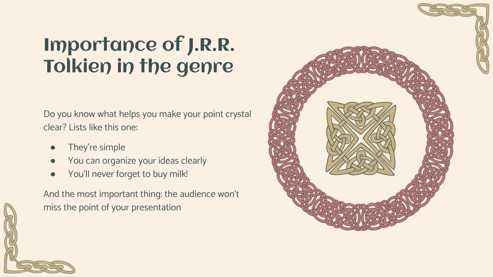 JRR Tolkien Day - Fantasy Literature Presentation