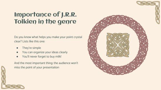 JRR Tolkien Day - Fantasy Literature Presentation