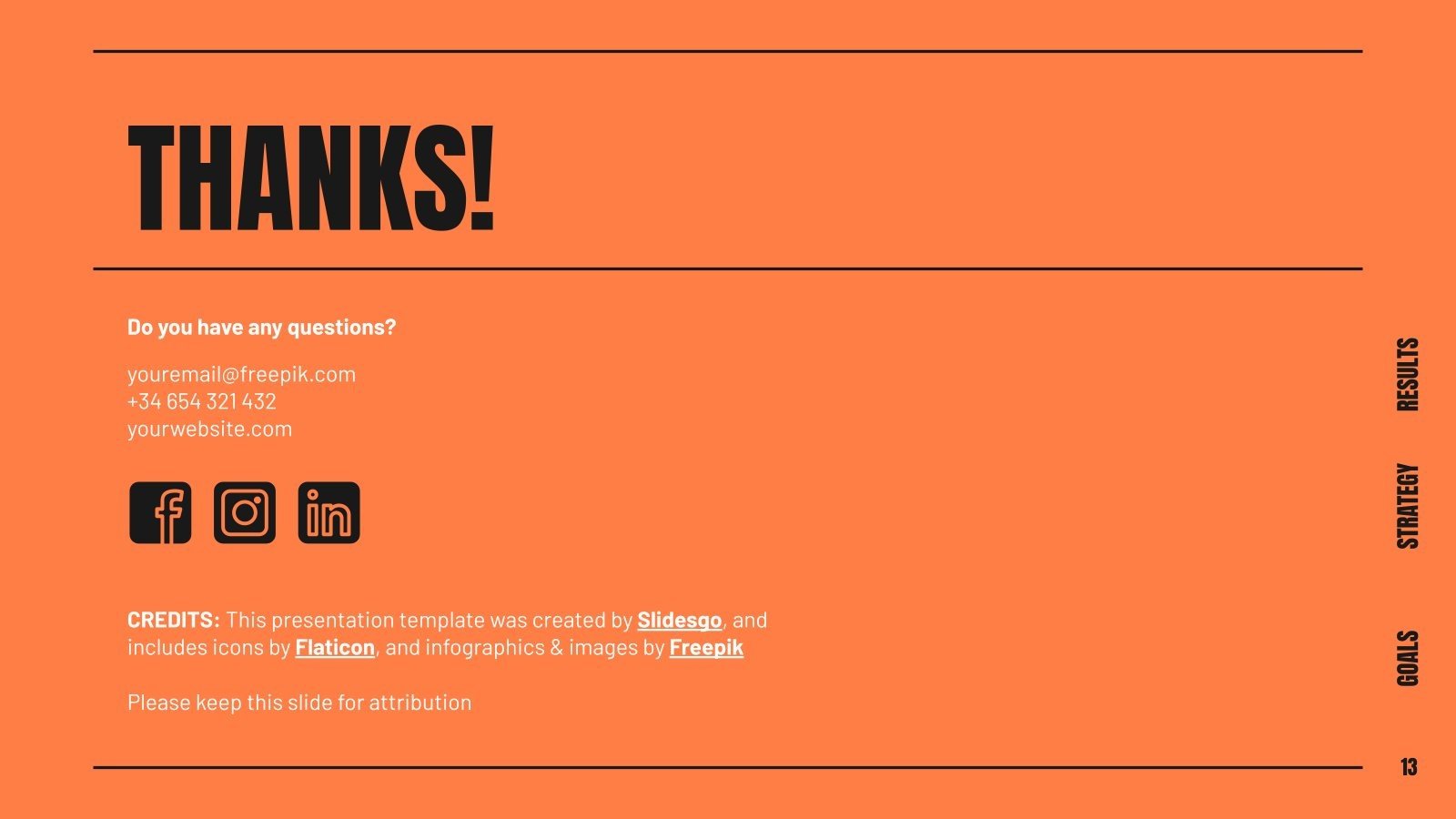 Simple Orange Interface - Marketing Basic Template