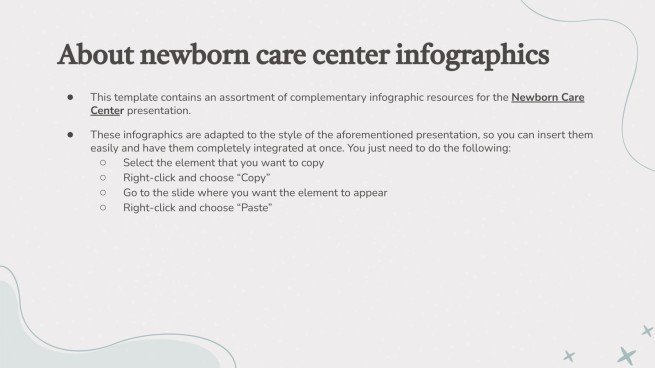 Newborn Care Center Infographics