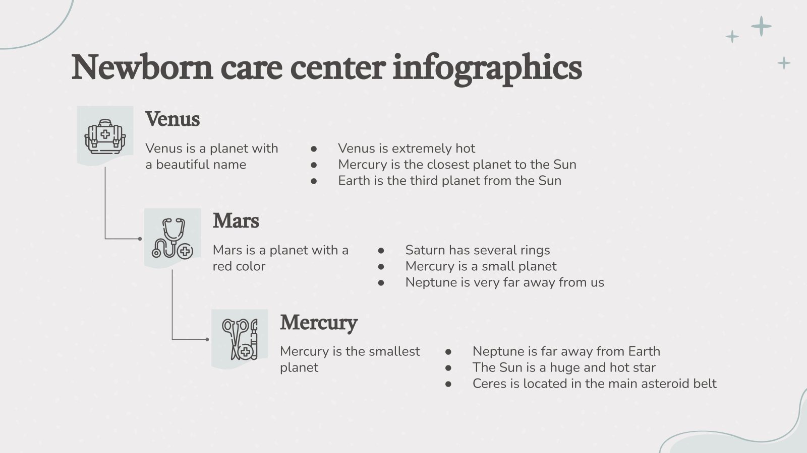 Newborn Care Center Infographics