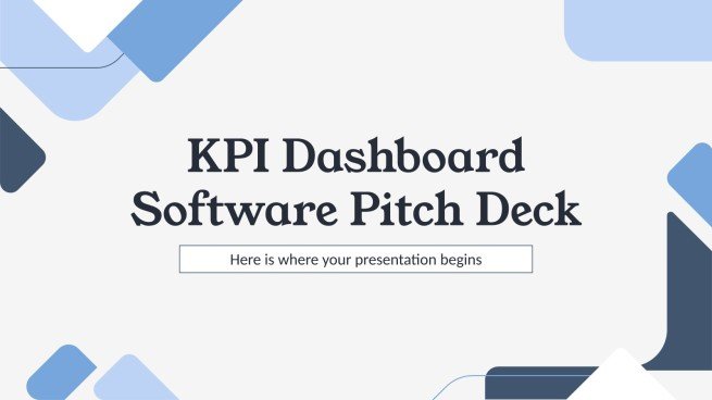 KPI Dashboard Software Pitch Deck