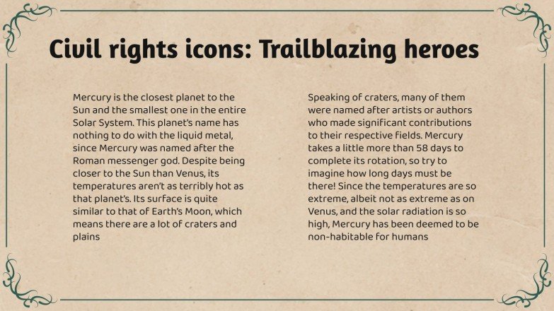 Civil Rights Day: Movement Figures Presentation