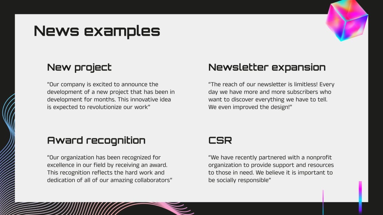 Digital Culture Newsletter Presentation