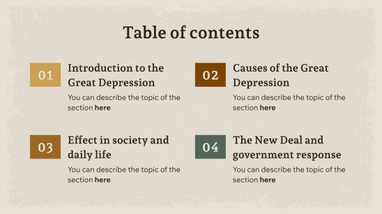 Great Depression and New Deal - 8th Grade