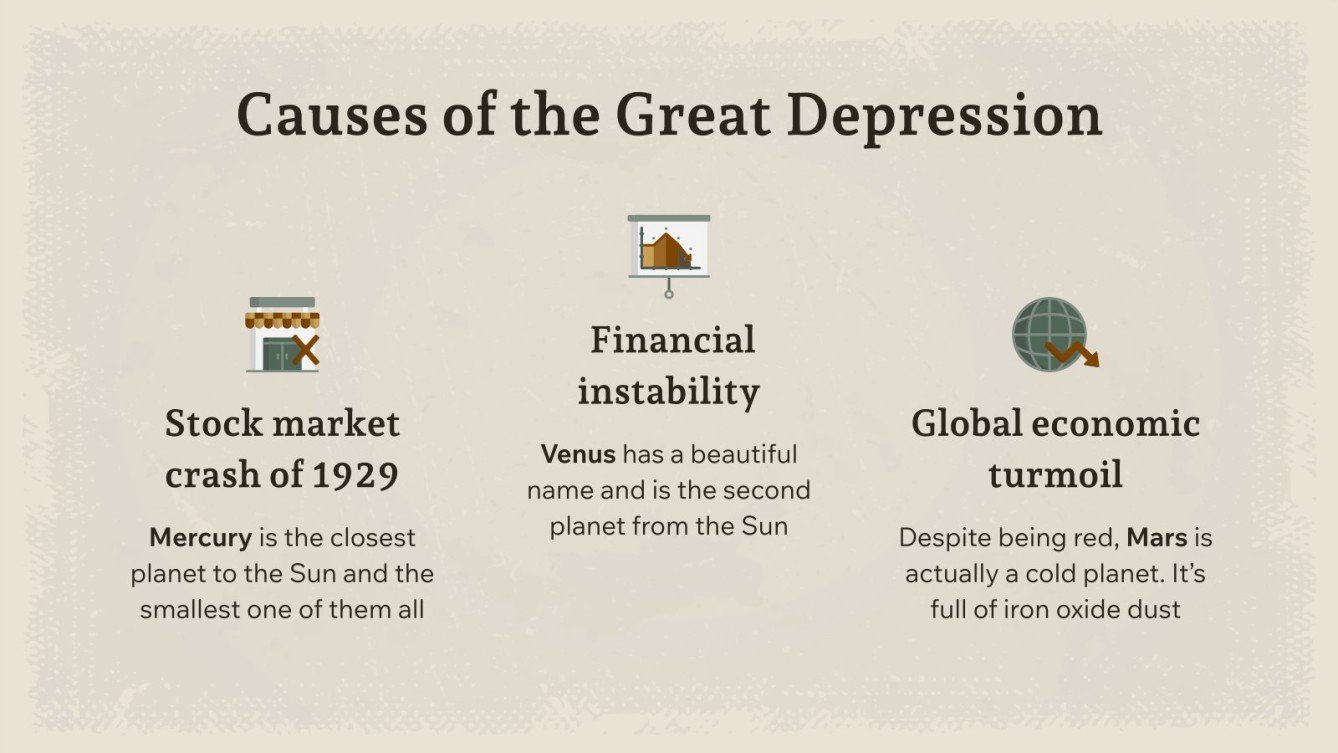 Great Depression and New Deal - 8th Grade