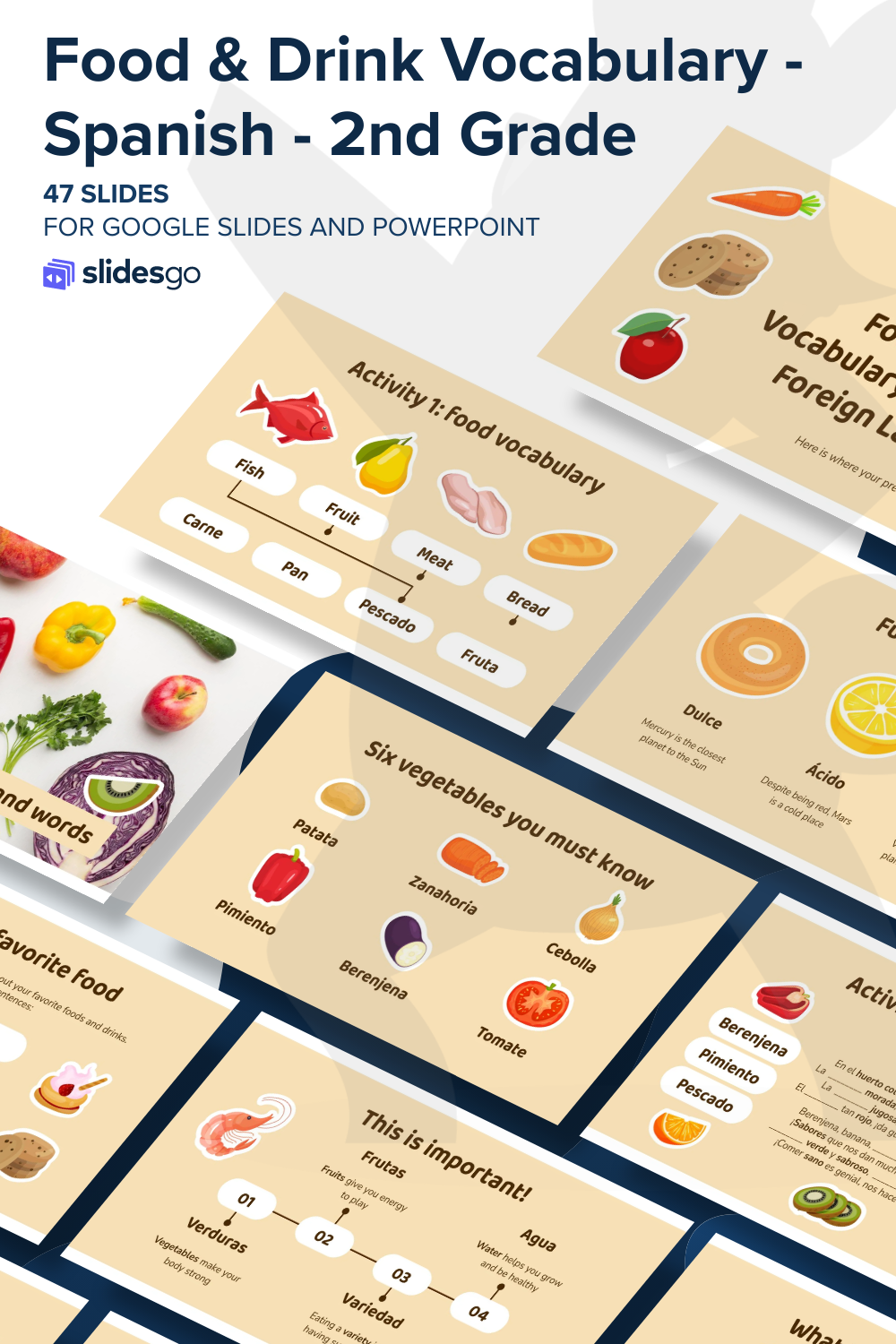 Food and Drink Vocabulary - Spanish - Foreign Language