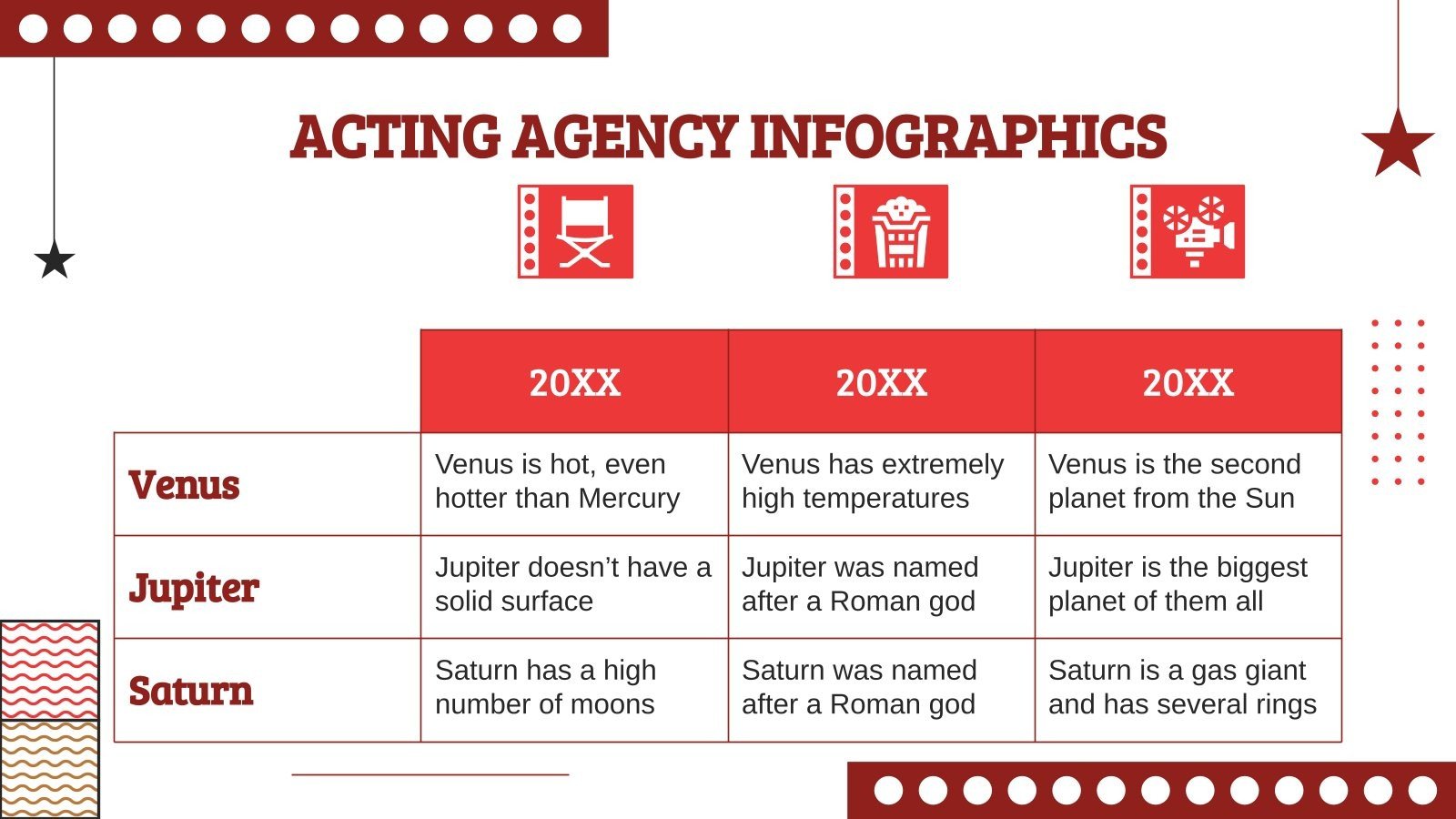 Acting Agency Infographics Template