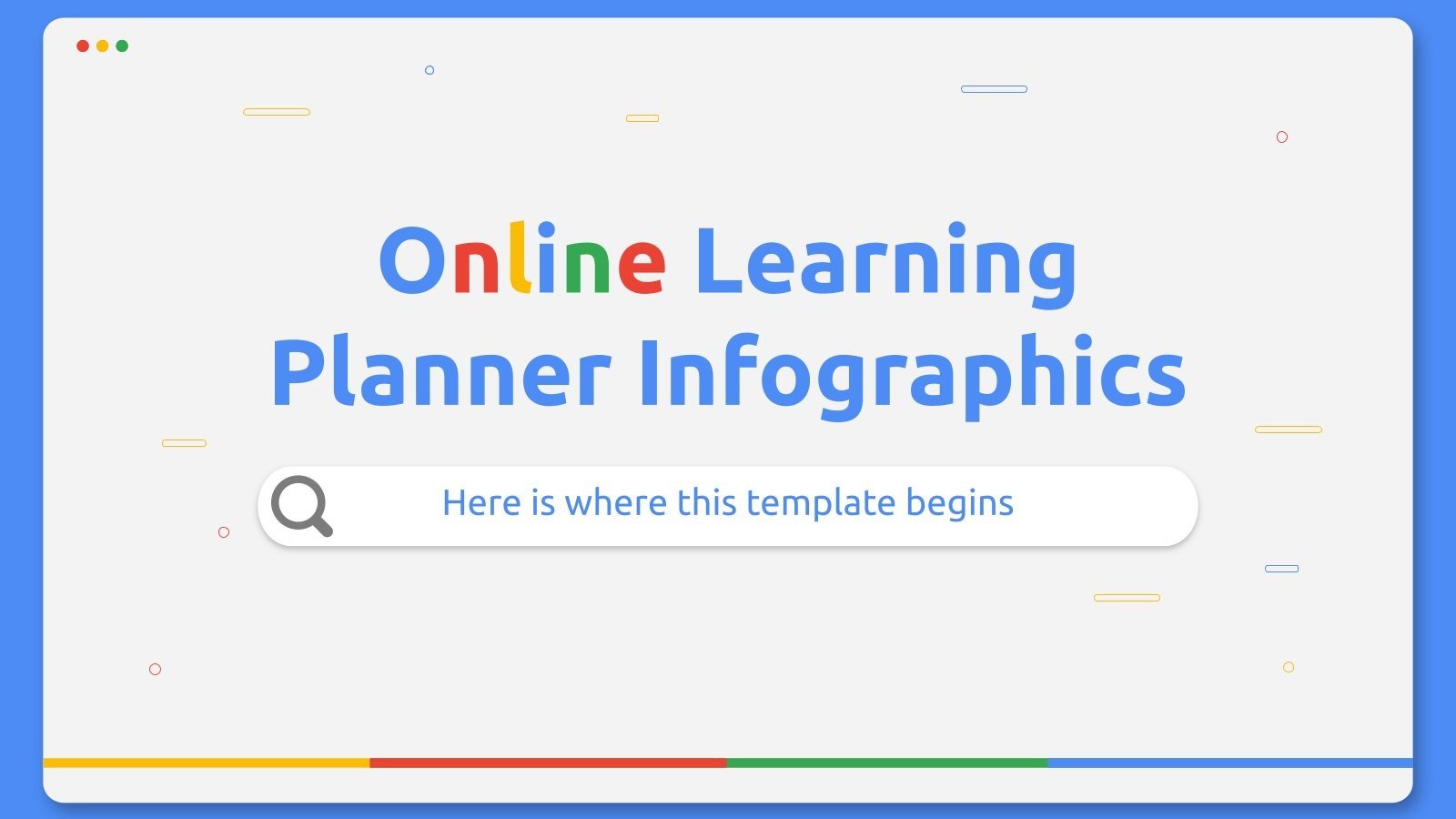 온라인 학습 플래너 정보 | Google Slides 및 PPT