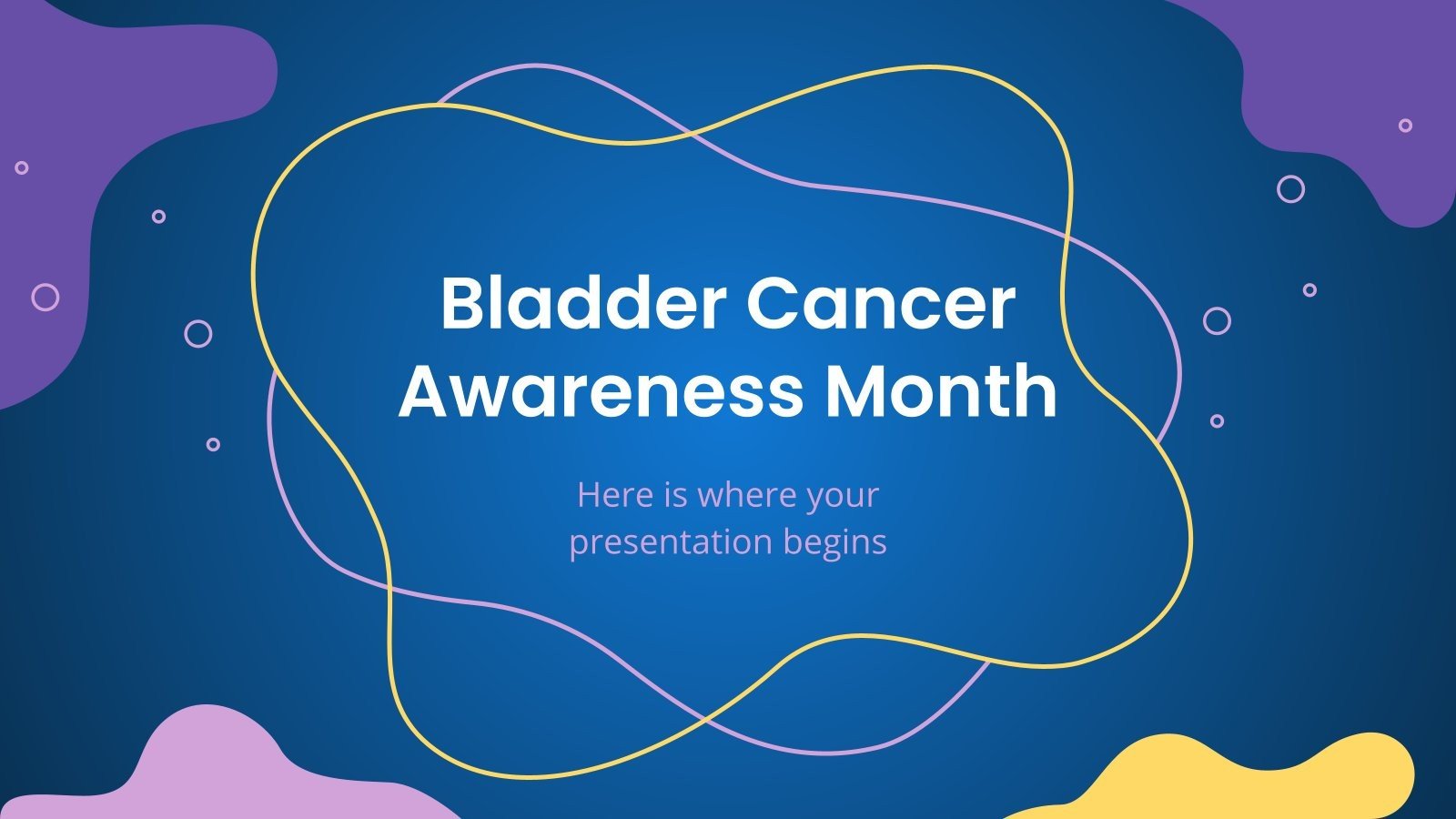 Bladder Cancer Awareness Month | Google Slides and PPT