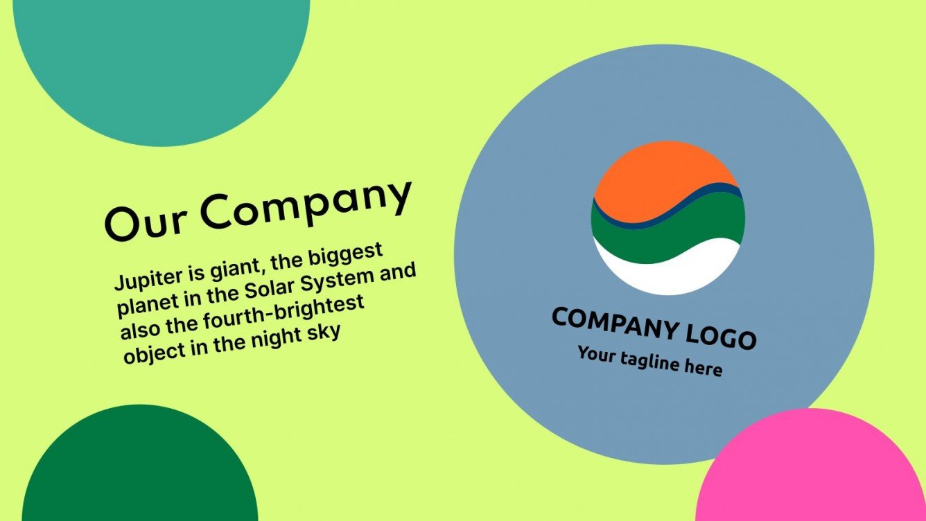 Colorful Circles Pitch Deck | Google Slides & PPT template