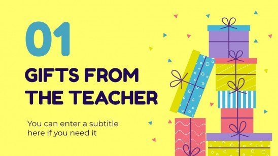 Fun Gifts for Your Students! | Google Slides and PPT template