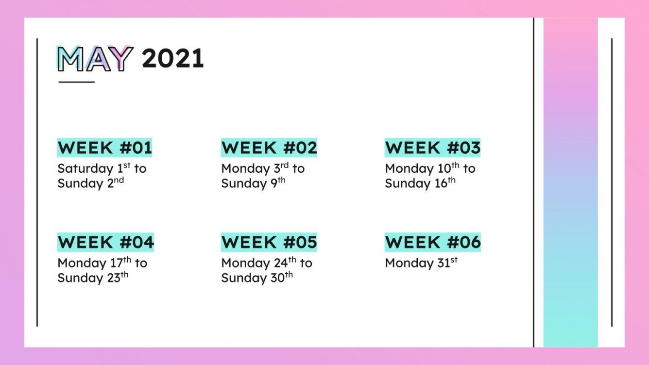 May Daily Slides | Google Slides theme and PowerPoint template