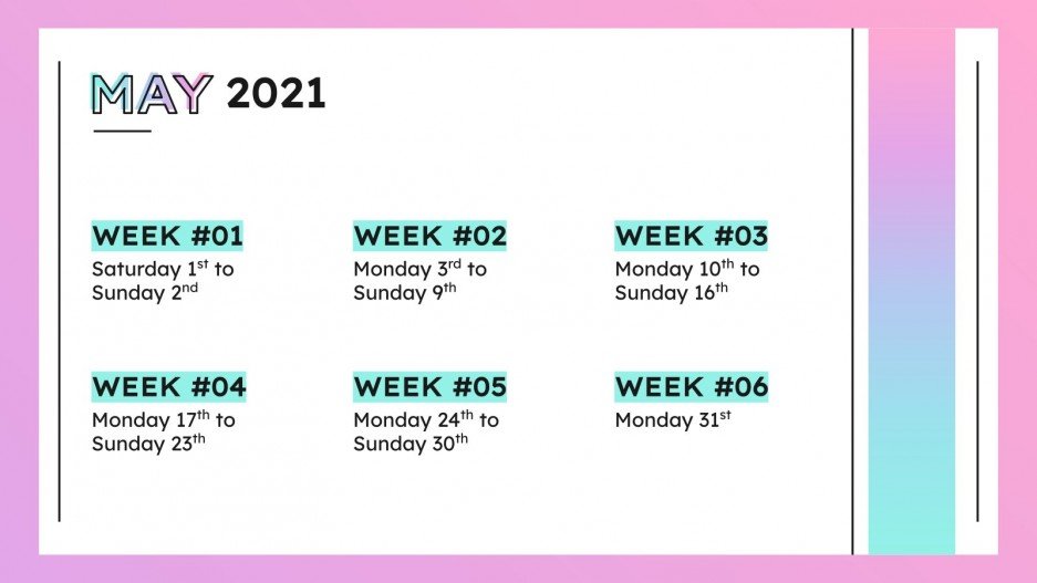 May Daily Slides | Google Slides theme and PowerPoint template