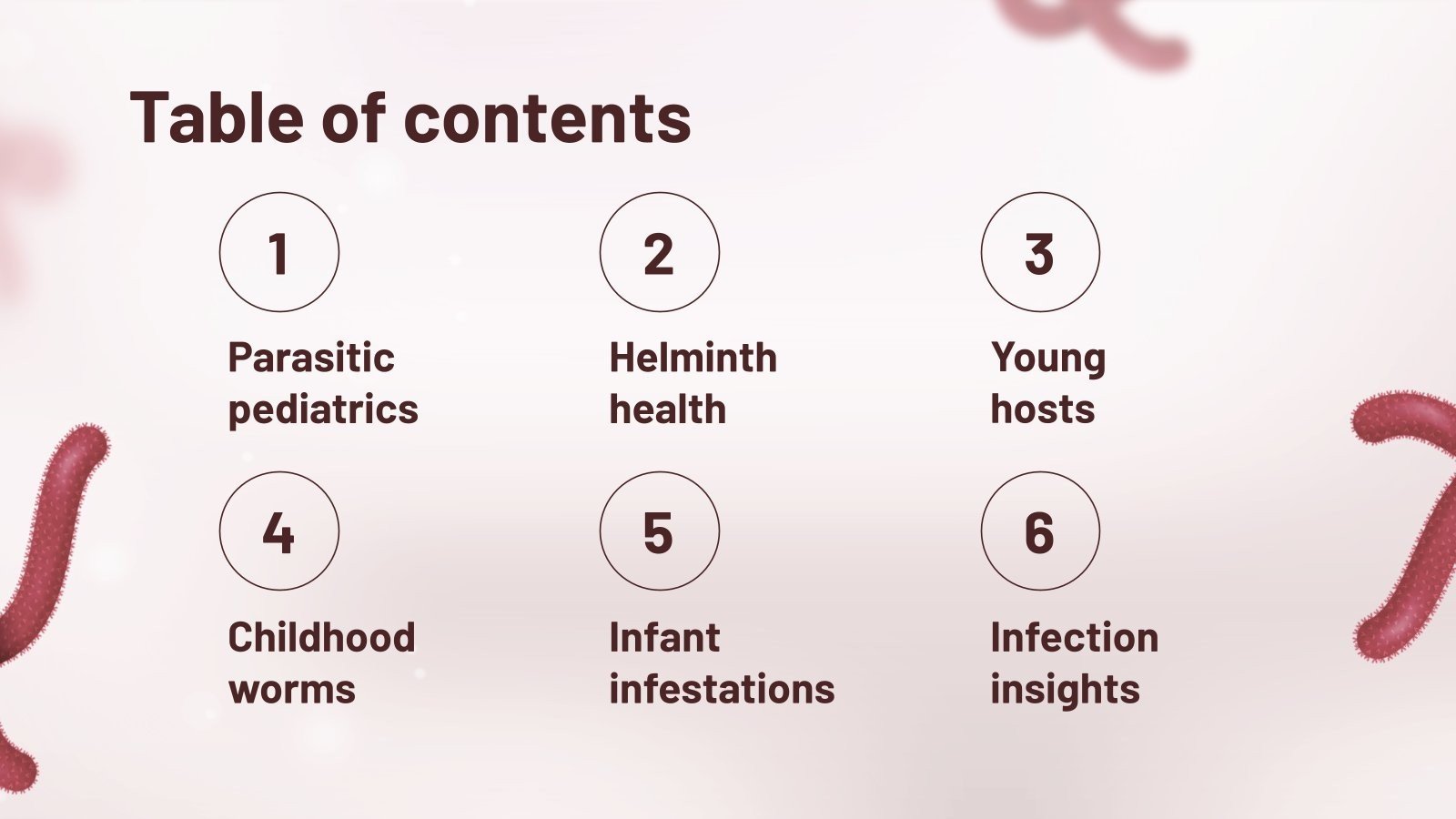 Worm Infection in Kids Presentation